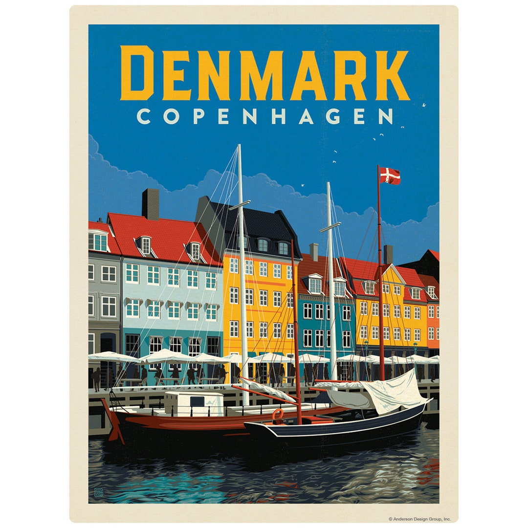Copenhagen Denmark Waterfront Decalpeel and Stick Graphicremovable Wall ...