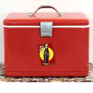 Coca-cola Vinyl Sticker 5 Cents Bottle, Officially Licensed by Coca ...