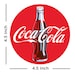 Coca-cola Red Circle Bottle Vinyl Sticker, Officially Licensed Coke ...
