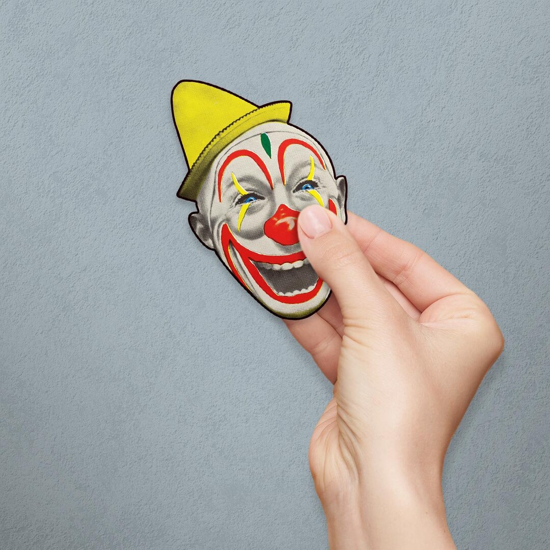 Creepy Clown Nose Vinyl Sticker, Perfect for Circus Lovers & Halloween ...