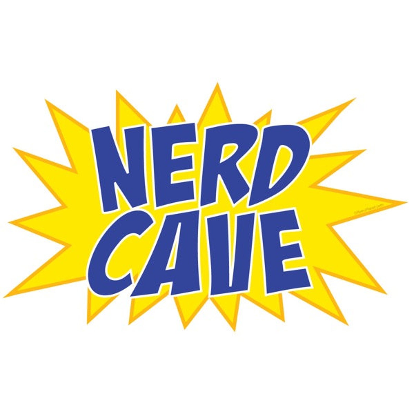 Nerd Cave Comic Book Burst Wall Decal - Etsy UK