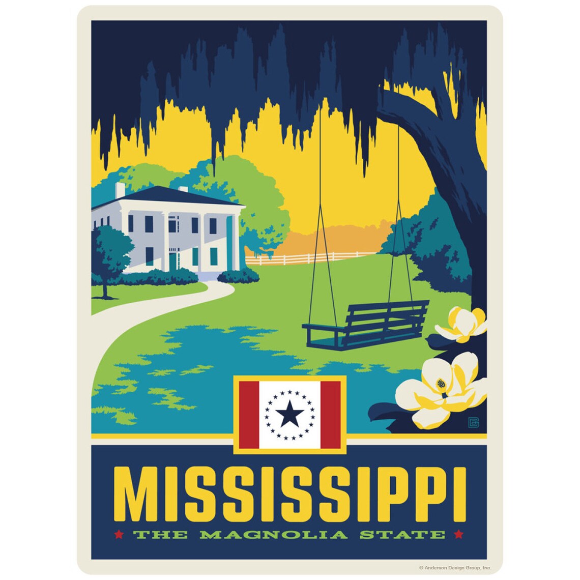 Mississippi Magnolia State Vinyl Stickerlaptop Decalbumper - Etsy