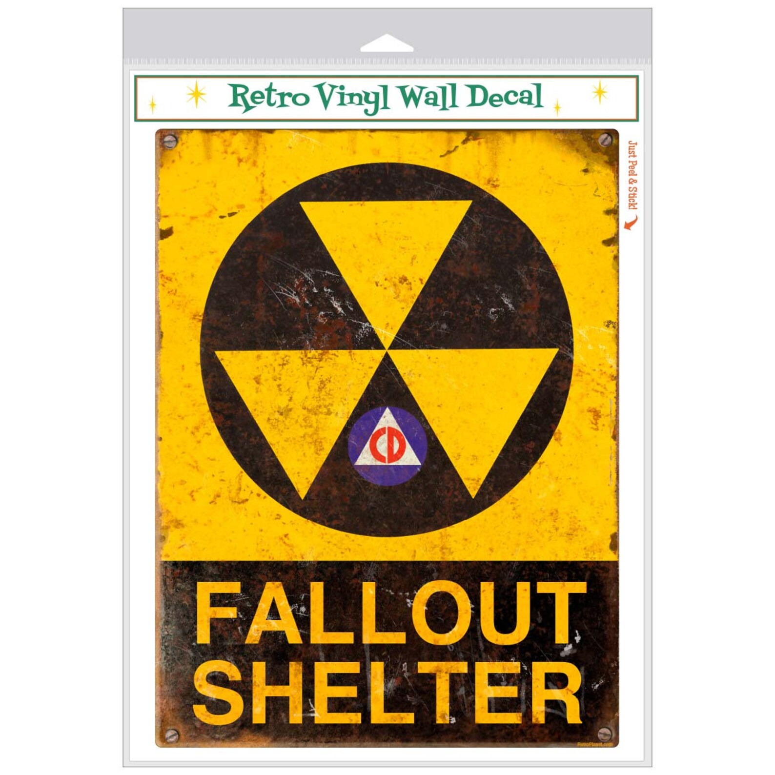 Fallout Shelter Civil Defense Decal Peel and Stick Decor - Etsy