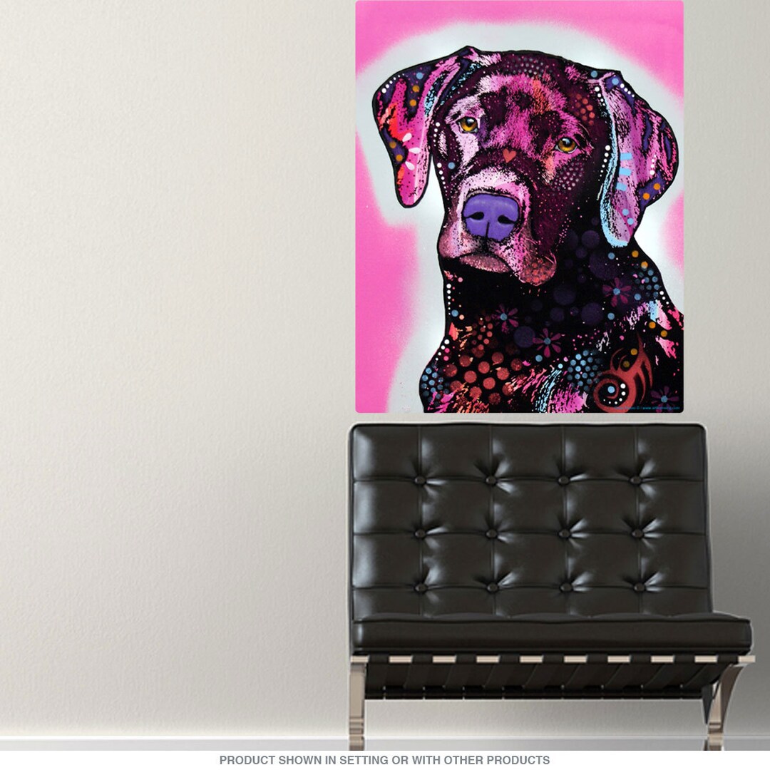 Black Lab Labrador Retriever Dog Dean Russo Wall Decal - Etsy