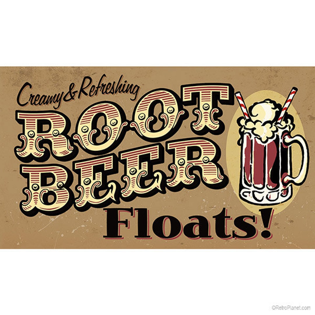 Root Beer Floats Frosty Mug Wall Decal - Etsy