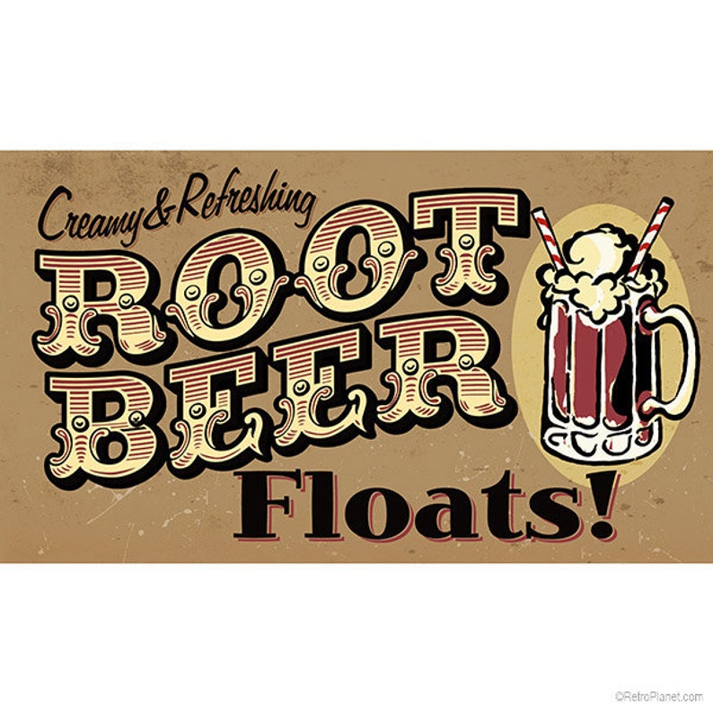 Root Beer Floats Frosty Mug Wall Decal - Etsy