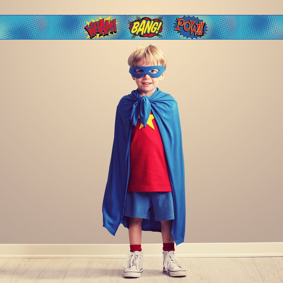 Wham Bang Pow Wall Border: Whizz Into Adventure With These Superhero ...