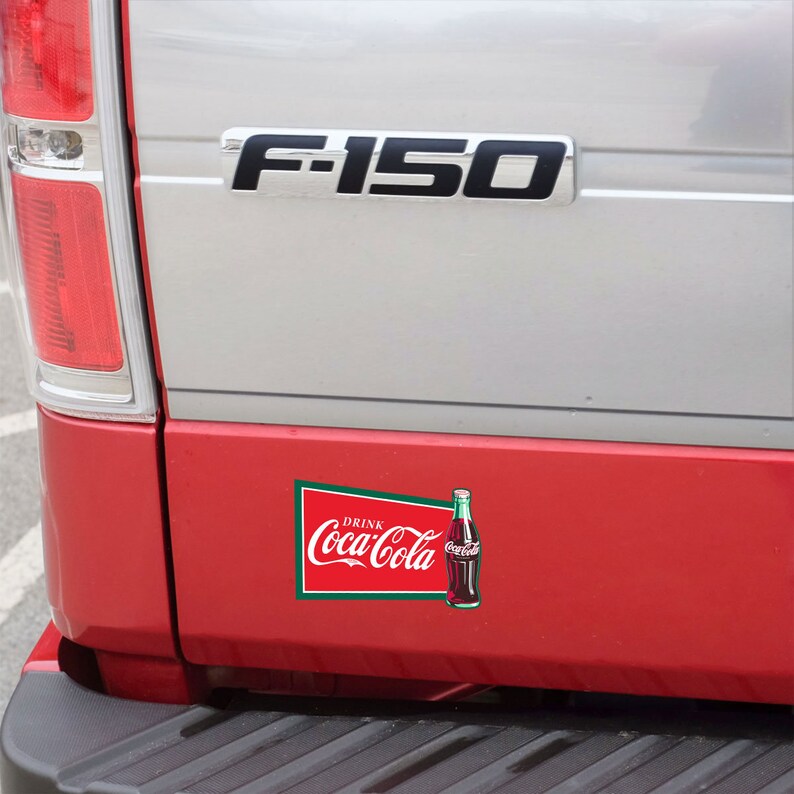 Coca-cola Vinyl Sticker, Vintage Drink Logo Decal - Etsy