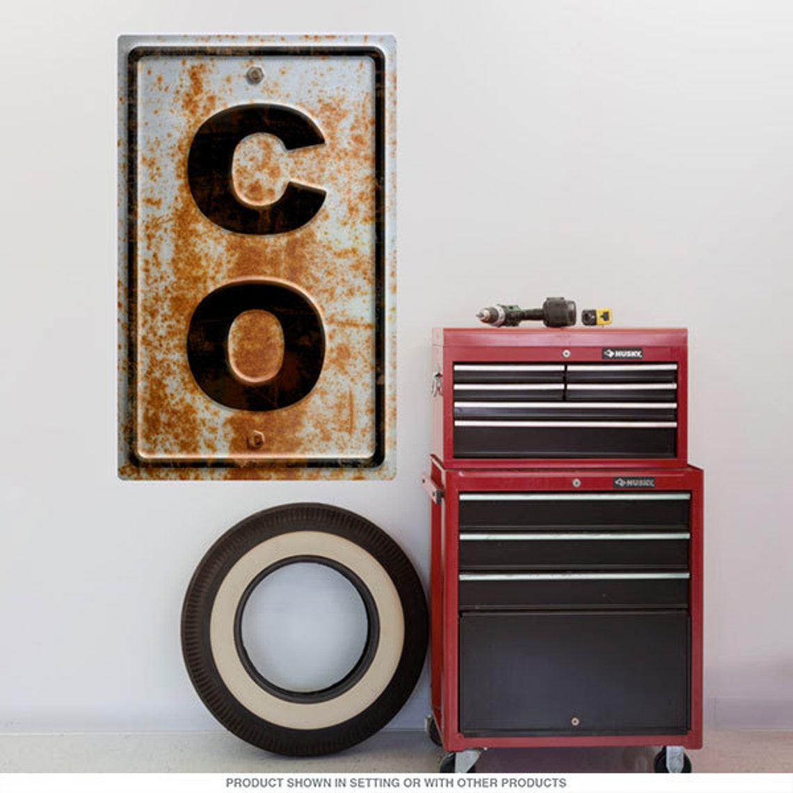 Colorado CO State Abbreviation Rusted Wall Decal - Etsy