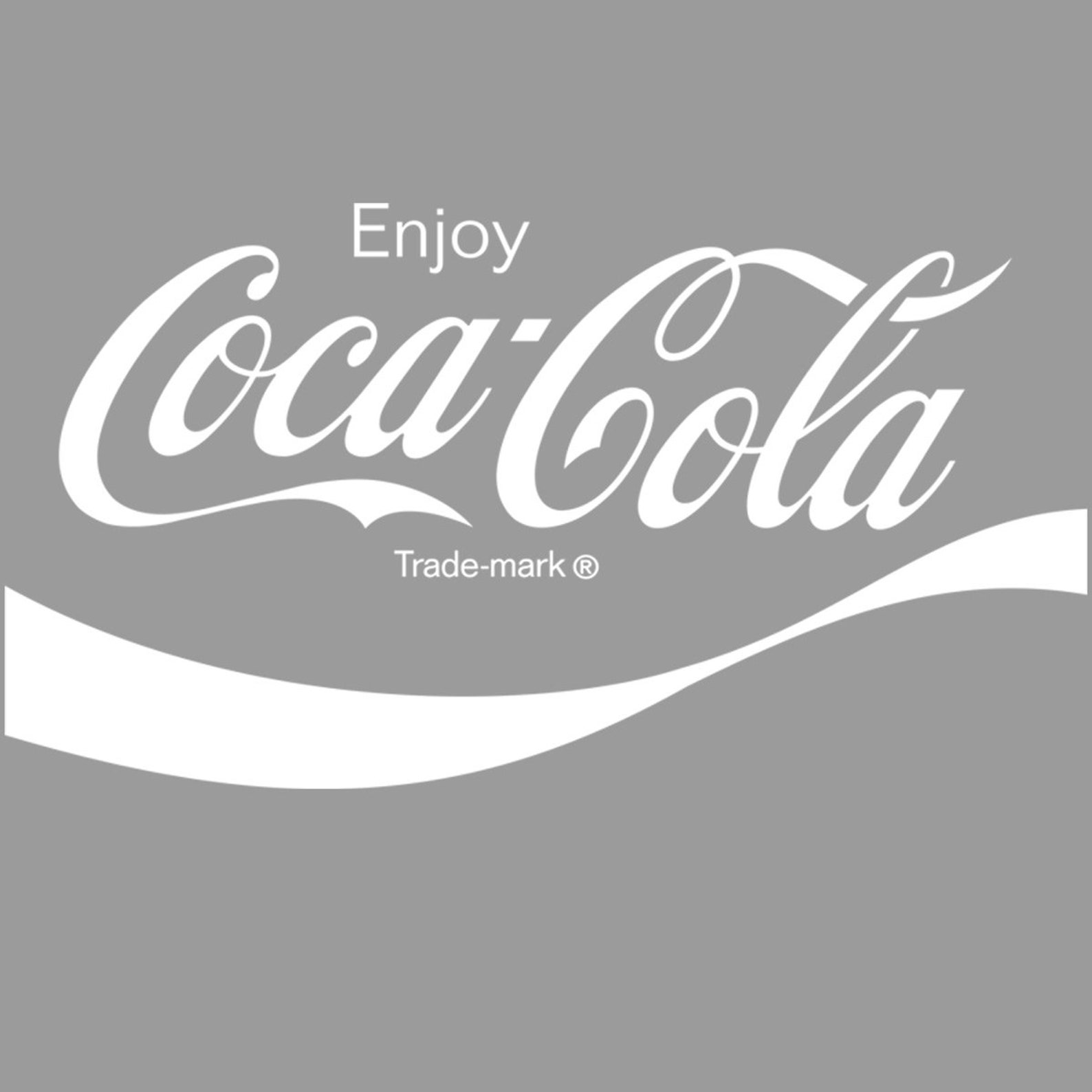 Enjoy Coca-cola 1970s Script Vinyl Wall Decal, Official Trademark Coke ...