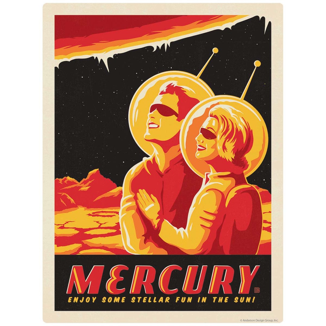 Mercury Space Travel Vinyl Sticker–laptop Decal–bumper Sticker–car ...