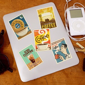 Coffee Around the World Vinyl Sticker Set, Coffee Lover Sticker ...
