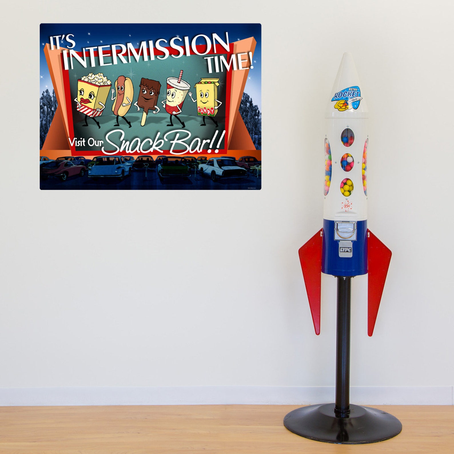 Intermission Time Snack Bar Wall Decal Lobby Dancing - Etsy