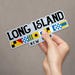 Bumper Sticker; Long Island NY Nautical Flag Large Vinyl Sticker, for ...