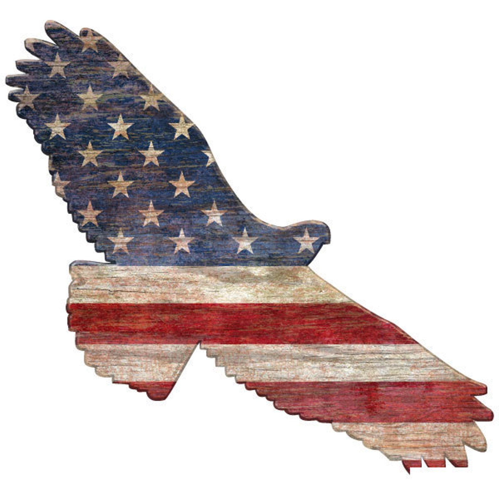 American Flag Eagle Cutout Wall Decal - Etsy