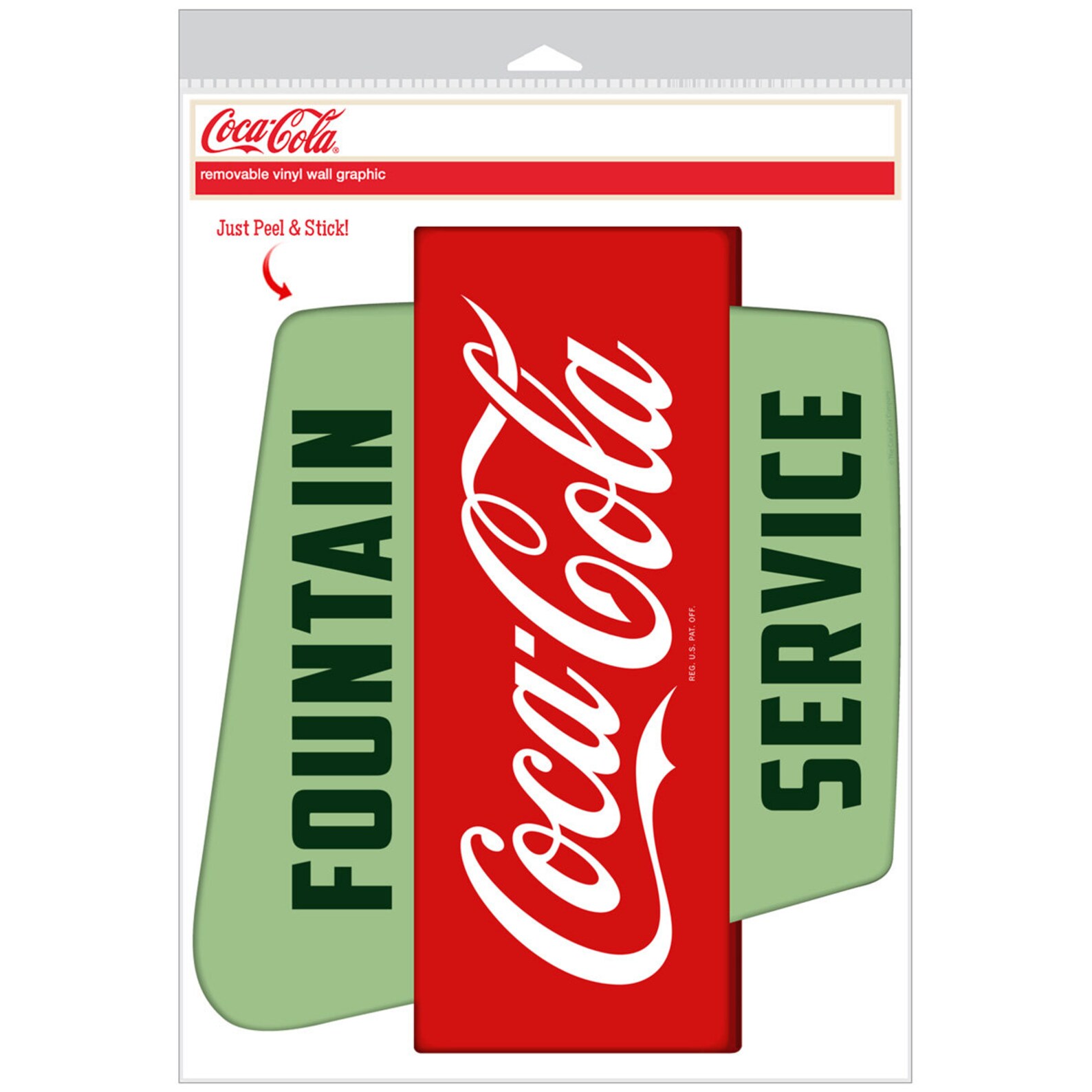 Coca-Cola Decal Fountain Service Googie Style DistressedVinyl | Etsy
