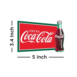 Coca-cola Vinyl Sticker, Vintage Drink Logo Decal - Etsy