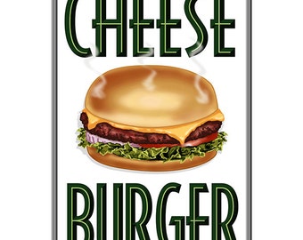 Cheeseburger Decal | Etsy