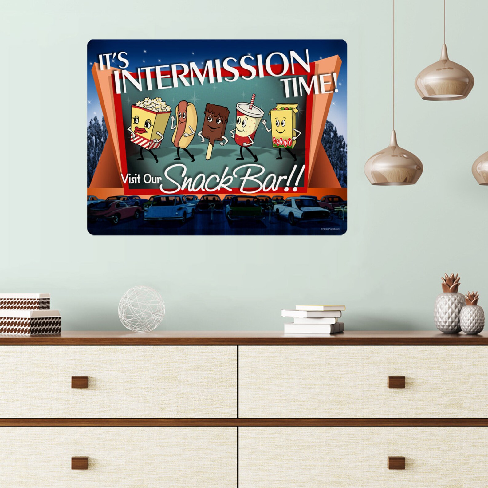 Intermission Time Snack Bar Wall Decal Lobby Dancing - Etsy