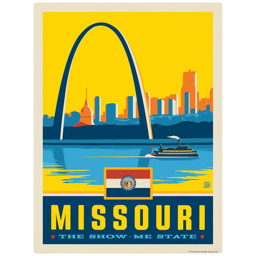 Missouri Show-me State Gateway Arch Decalpeel and Stick ...