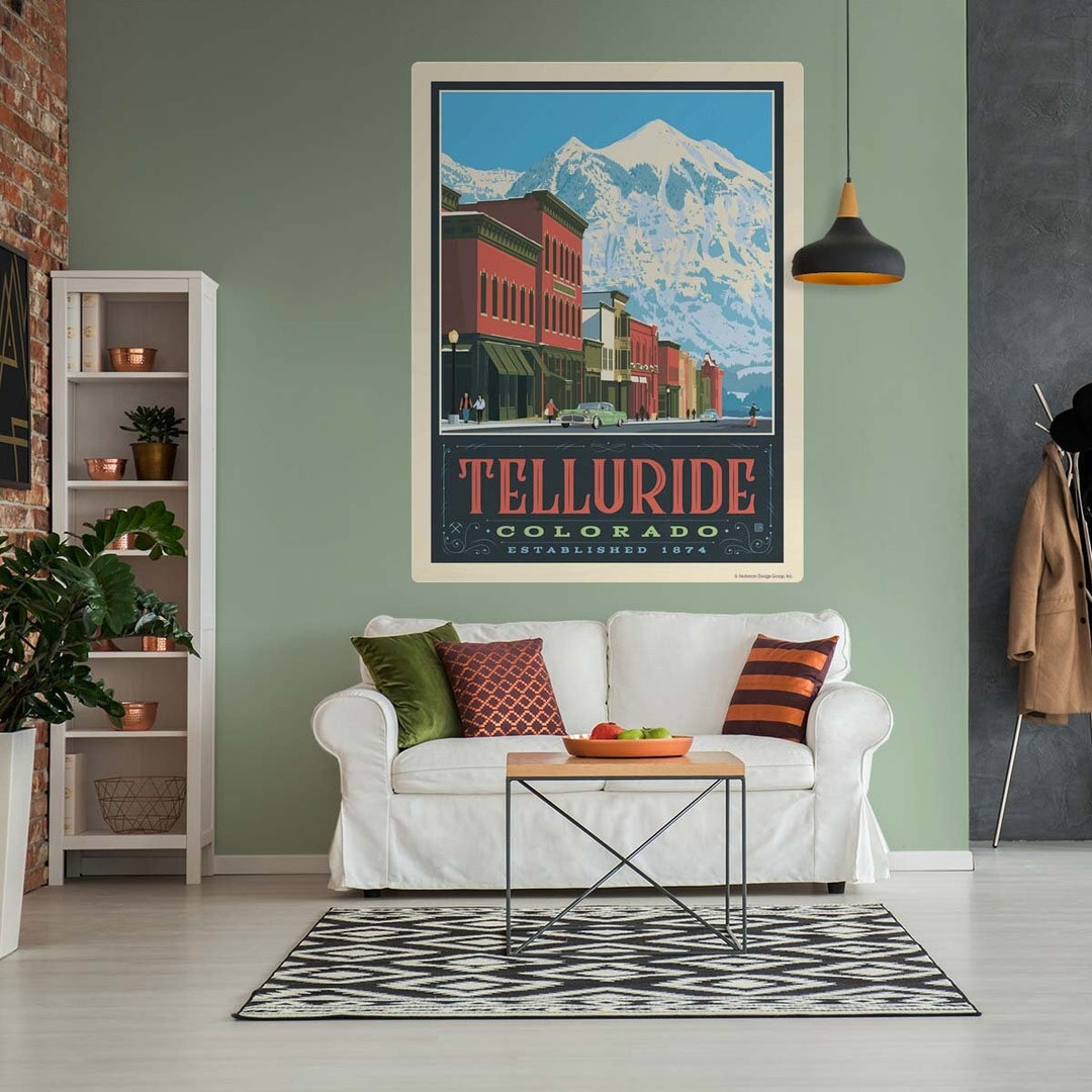 Colorado Wall Decal: Telluride Peel and Stick Graphic, Removable Wall ...