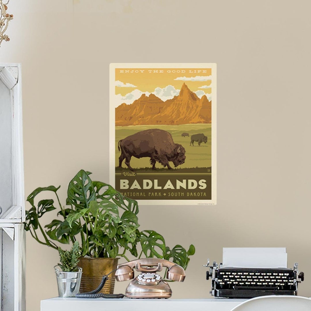 Wall Decal: Badlands National Park South Dakota, Peel & Stick Wall ...