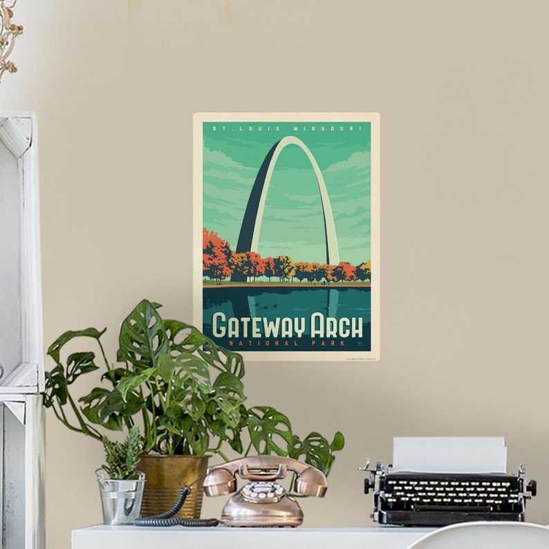 Wall Decal: Gateway Arch National Park Missouri, Peel & Stick Wall ...
