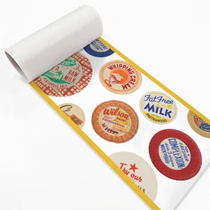 Colorful Milk Bottle Caps Wall Decal Border, Peel & Stick 6 X 48 Inch ...