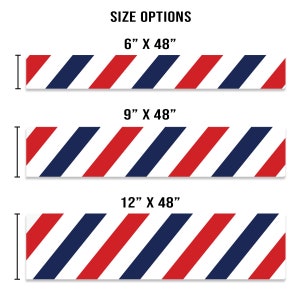 Barber Shop Outdoor Window Border, Bold Classic Barber Shop Stripes ...