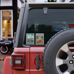 Sticker Set; Colonial Williamsburg Virginia Monticello, Set of 2 ...
