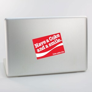 Coca-cola Vinyl Sticker, Have a Coke and a Smile, Officially Licensed ...