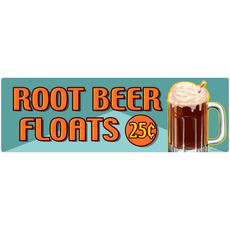 Root Beer Floats 25 Cents Wall Decal - Etsy