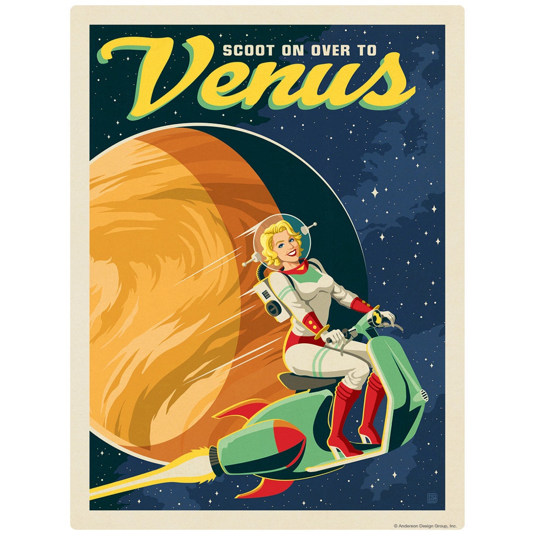 Wall Sticker Venus Space Travel Decal, Peel and Stick Graphic ...