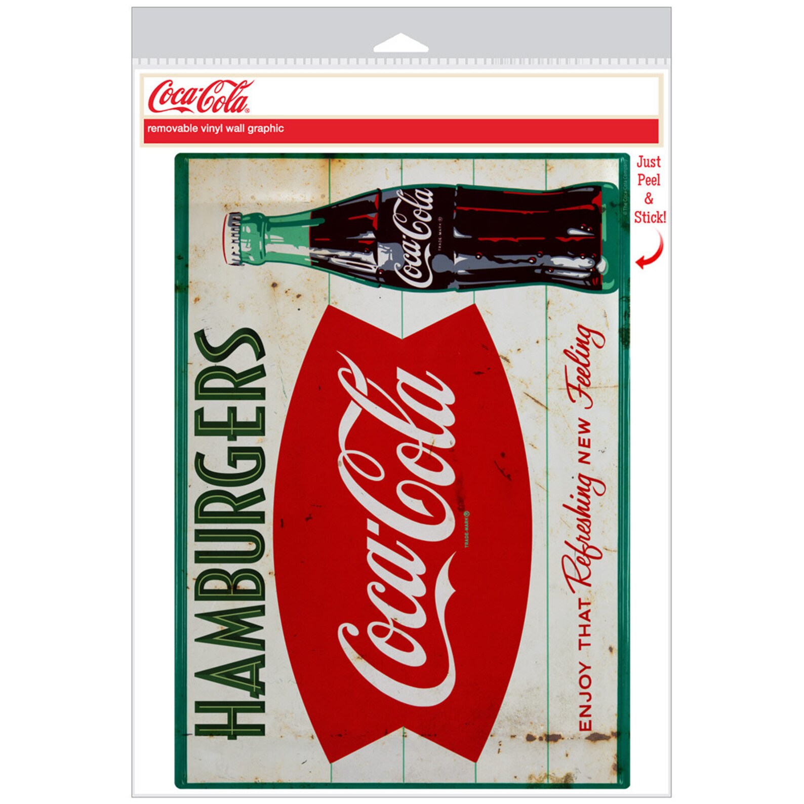 Coca-cola Decal Hamburgers Fishtail Distressedvinyl - Etsy
