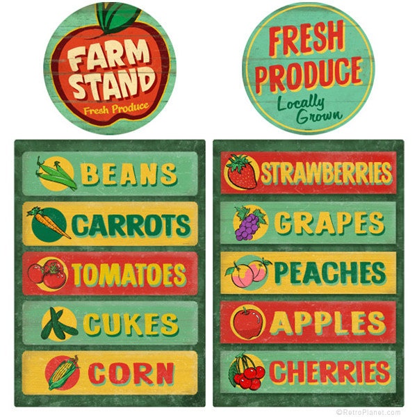 Produce Stand - Etsy