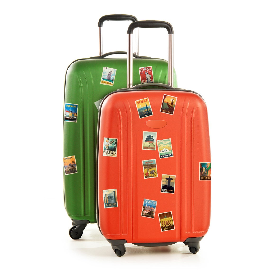 Great World Cities Vinyl Sticker Set of 36 Pieces Global - Etsy