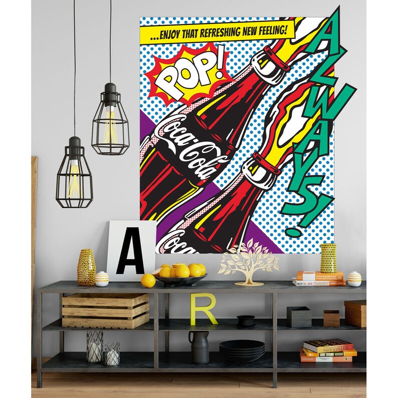 Coca-cola Always Pop Art Wall Decal | Etsy