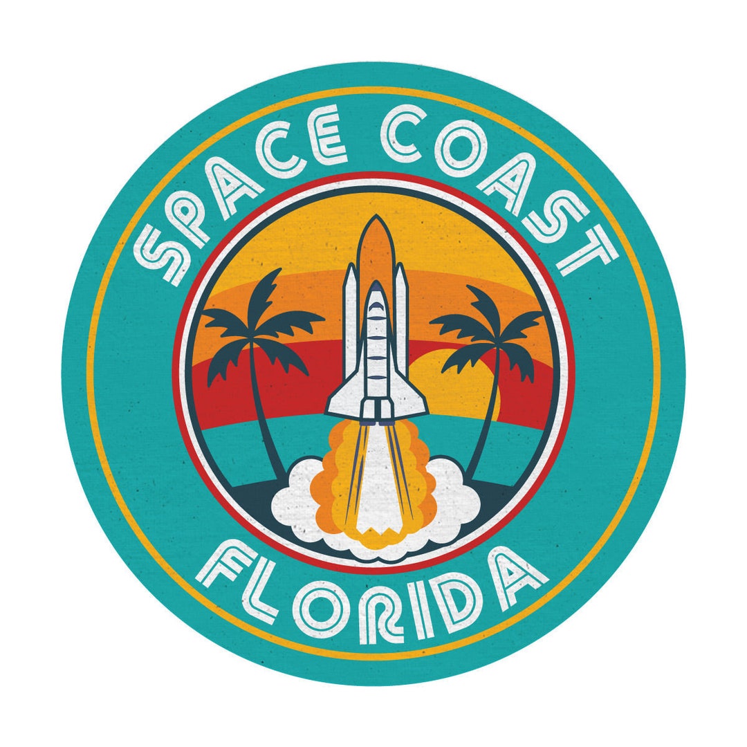 Space Coast Florida Vinyl Sticker, Waterproof Die Cut Decal - Etsy