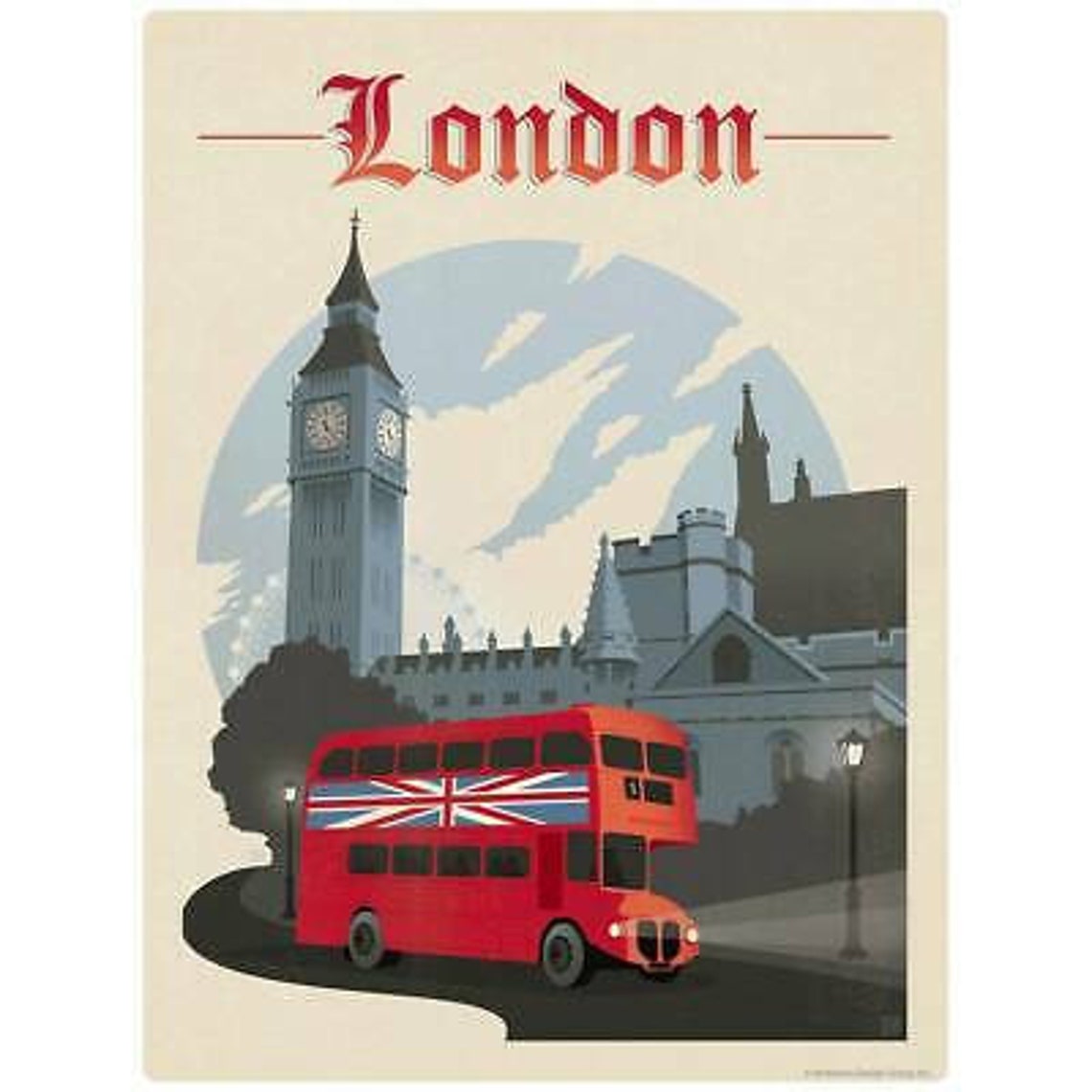 London England Double Decker Bus Decal Peel and Stick - Etsy