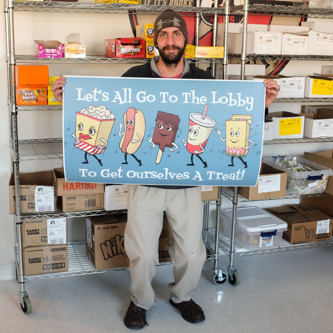 Lets Go to the Lobby Snacks Wall Decal Dancing Concession - Etsy