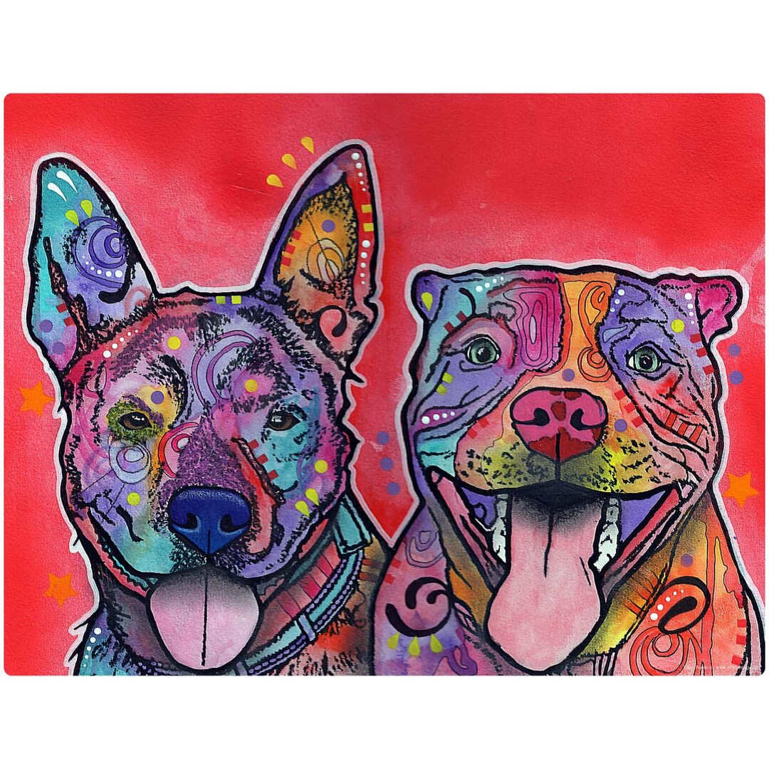 Happy Dogs Dean Russo Wall Decal - Etsy