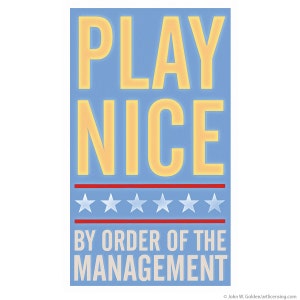 Play Nice Order of Management Wall Decal - Etsy