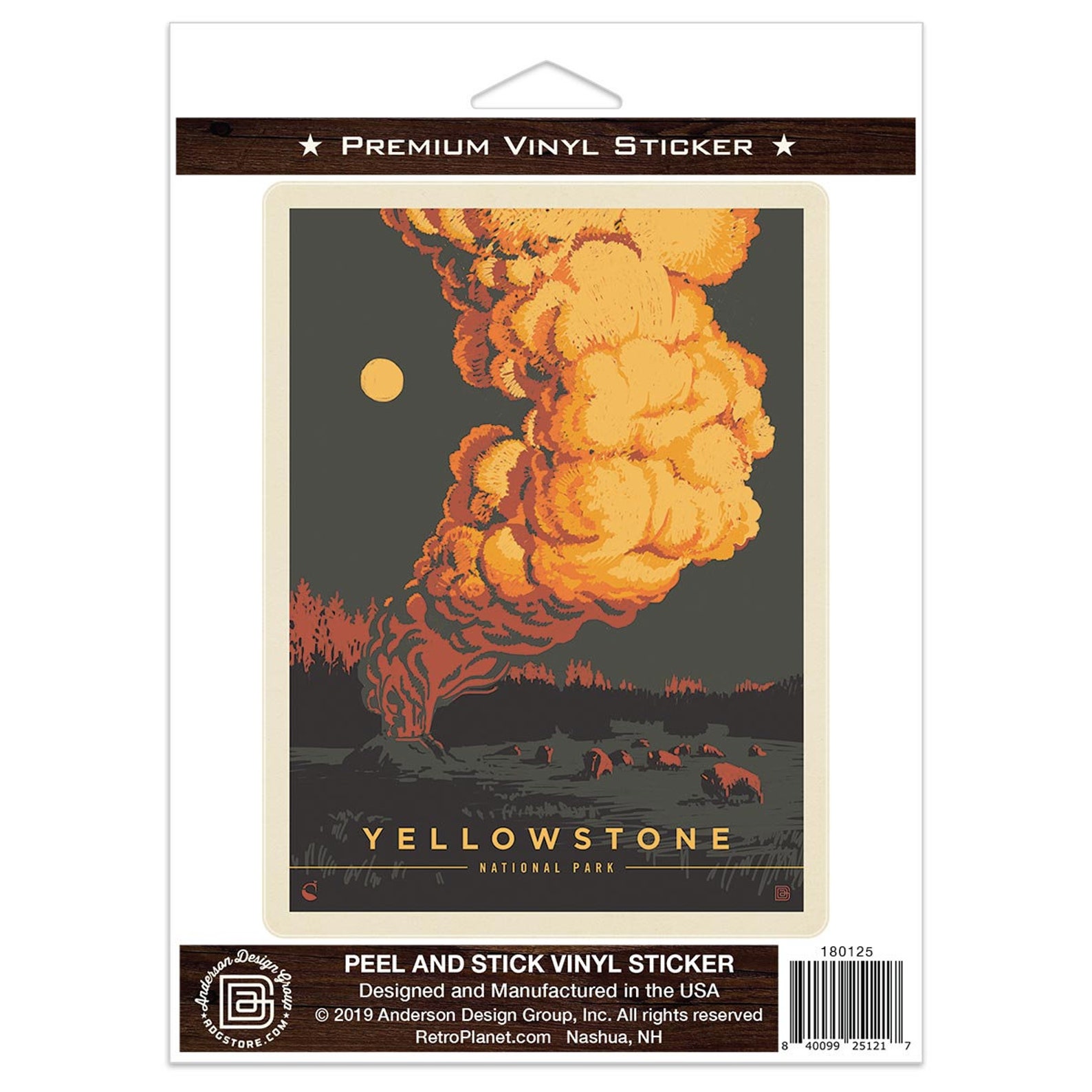 Yellowstone National Park Wyoming Vinyl Sticker - Etsy