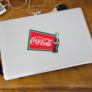 Coca-cola Vinyl Sticker, Vintage Drink Logo Decal - Etsy