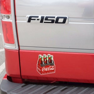 Coca-cola Vinyl Sticker, Classic 1950s Bottles 6 Pack, Officially ...