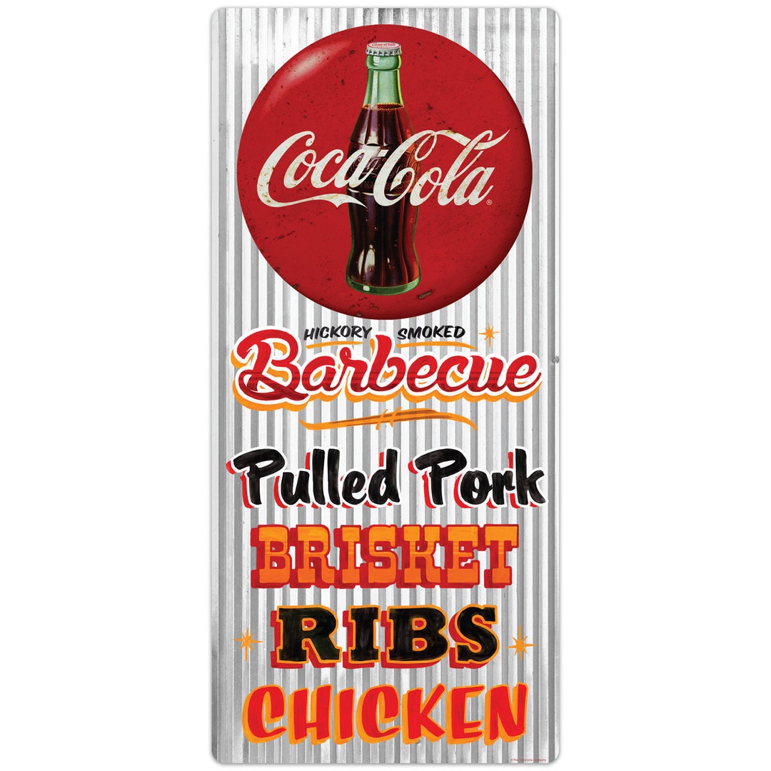 Wall Decal: Coca-cola BBQ Corrugated Look Wall Decal Sticker ...