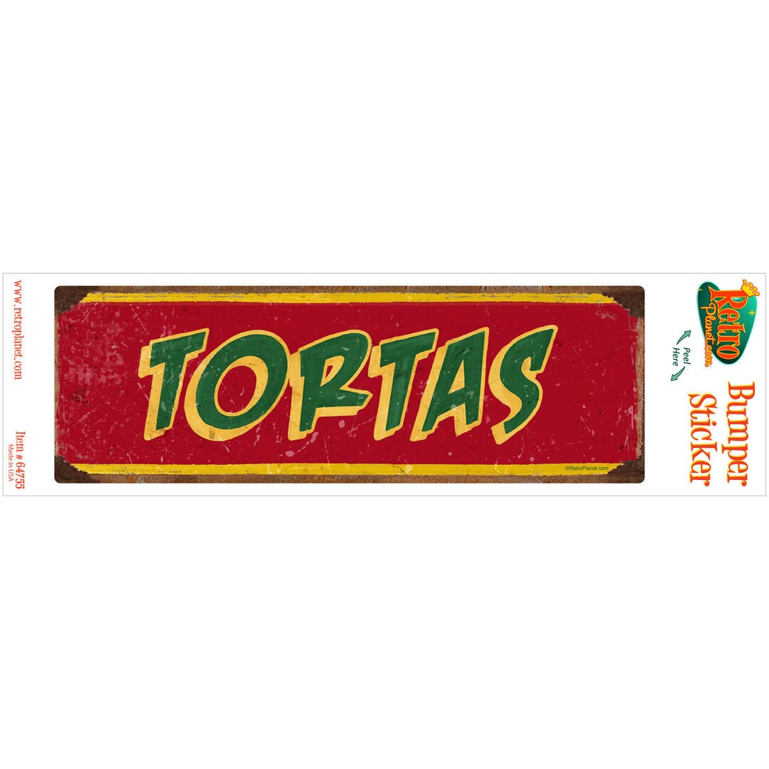 Vinyl Sticker Tortas Mexican Food Red Color Sign for Mexican Restaurant ...