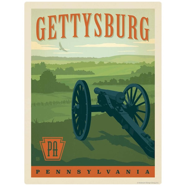 Gettysburg Sticker - Etsy