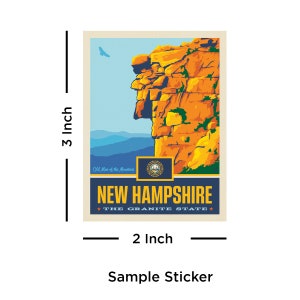 50 States US Travel Vinyl Sticker Set, State Pride Decals, 2 X 3 Inch ...
