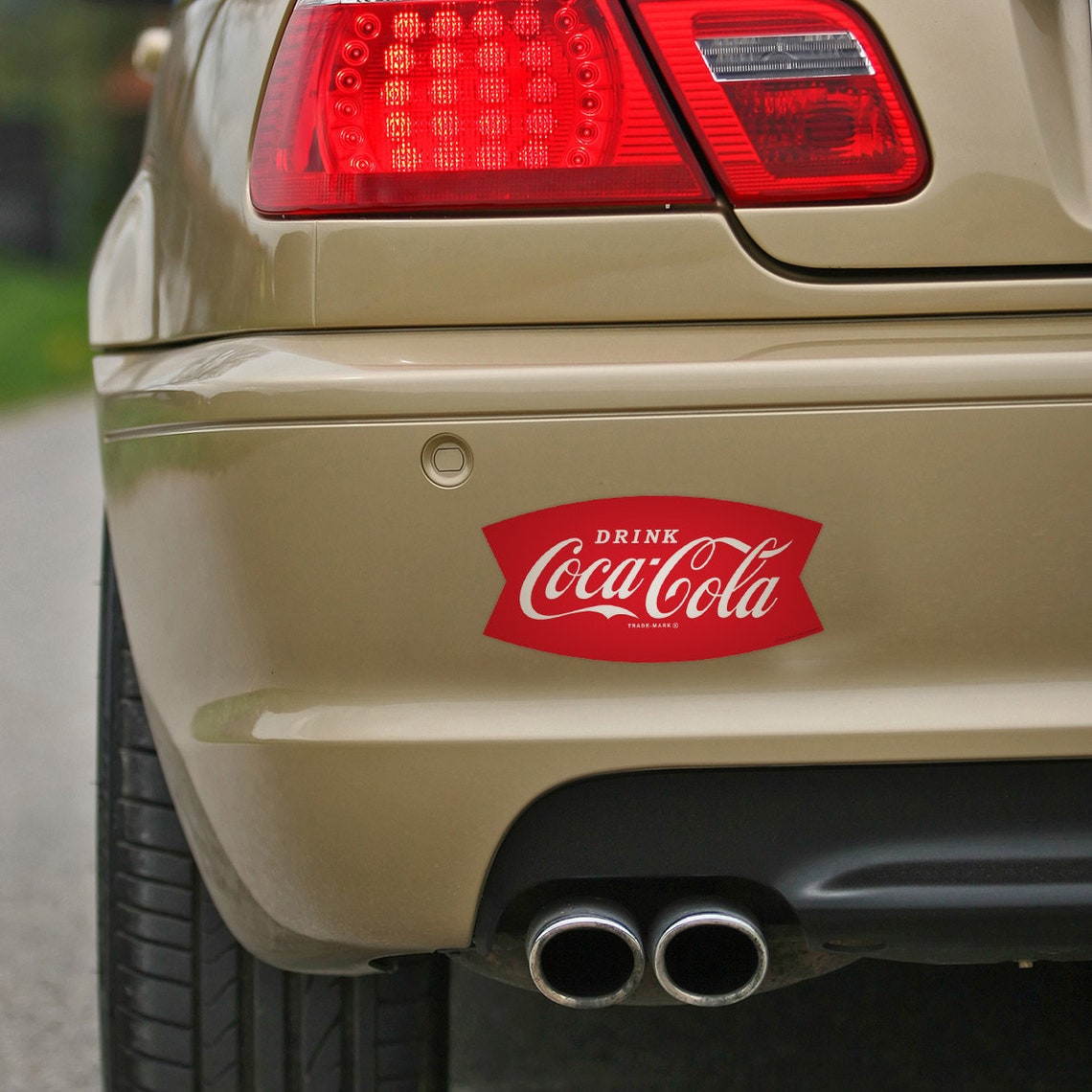 Coca-cola Vinyl Sticker, Drink Coke Fishtail Set of 2, Officially ...
